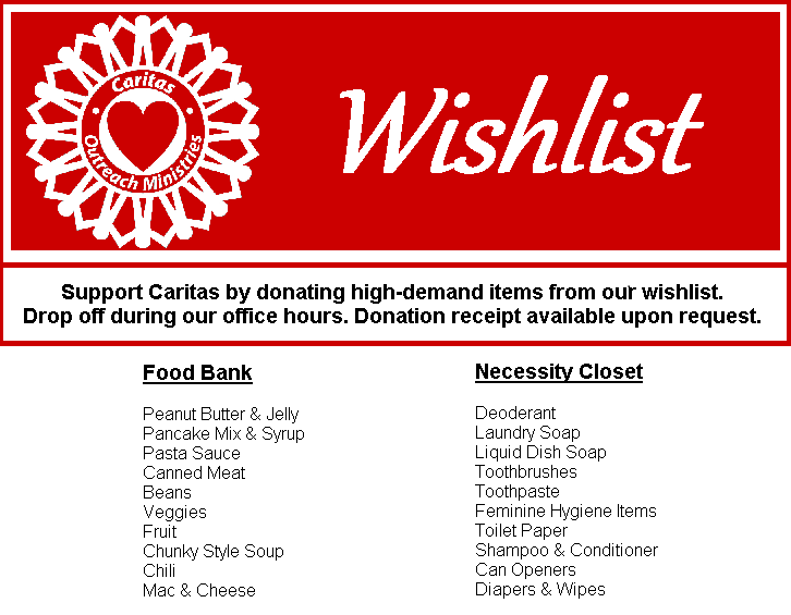 Donate Now – Caritas Food Bank